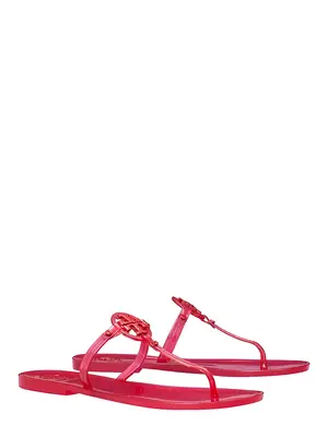 Tory Burch Mini Miller Jelly Sandal Red Oranges
