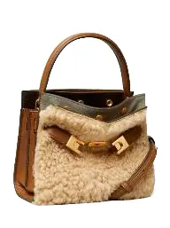 Tory Burch Petite Lee Radziwill Double Bag Beige