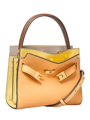 Tory Burch Petite Lee Radziwill Double Bag Jackfruit