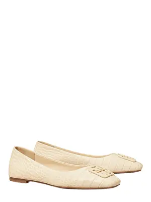 Tory Burch Georgia Ballet Flat New Cream
