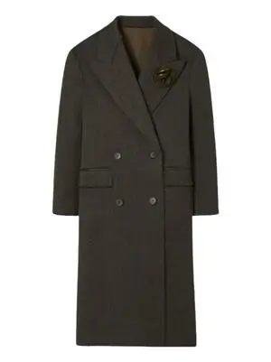 Tory Burch Wool Coat Gray
