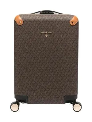 Michael Kors Monogram Print Suitcase - Brown