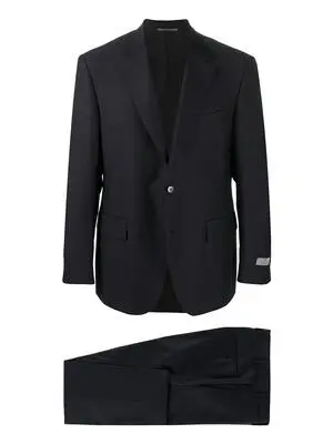 Canali Single-breasted Wool Suit - Blue