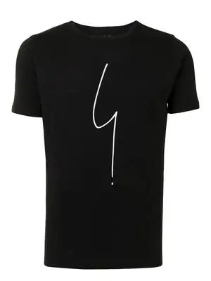 AGNÈS B. Scribble-print Cotton T-shirt - Black