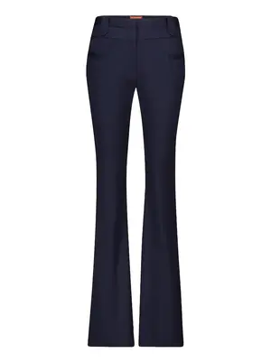Altuzarra Serge Stretch-wool Bootcut Trousers - Blue