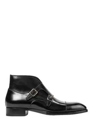 TOM FORD Sutherland Double Monk Strap Shoes - Black