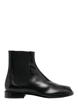 MAISON MARGIELA Tabi Leather Chelsea Boots - Black
