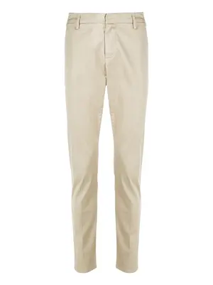 DONDUP Slim-fit Chino Trousers - Neutrals