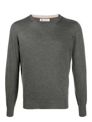 Brunello Cucinelli Round Neck Jumper - Grey