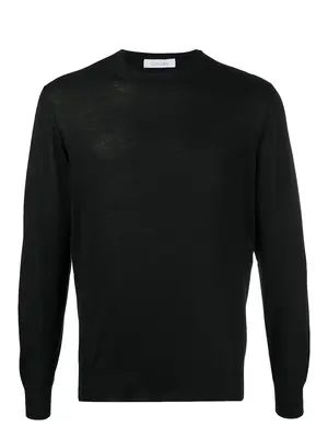 CRUCIANI Crew Neck Knit Jumper - Black