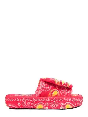 Natasha Zinko Fire Slides - Red