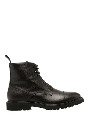 SCAROSSO Ankle-length Lace-up Boots - Brown