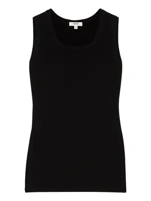 AGOLDE Poppy Ribbed Tank Top - Black