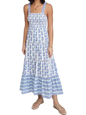 PLAYA LUCILA Playa Lucila Smock Border Dress