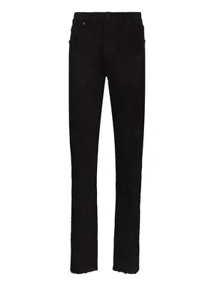PURPLE BRAND Low-rise Slim-fit Jeans - Black