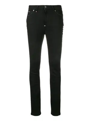 Philipp Plein Distressed Skinny Jeans - Black
