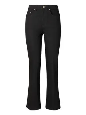 Tory Burch Cropped Flare Jean - Black