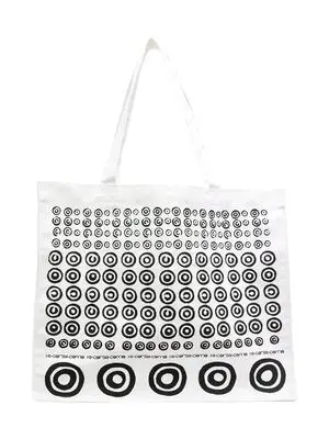 10 CORSO COMO Abstract Print Tote Bag - White