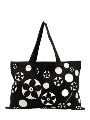 10 CORSO COMO Floral Print Tote Bag - Black