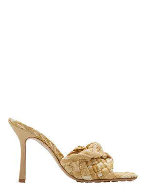 Bottega Veneta Stretch Raffia Sandals Neutral