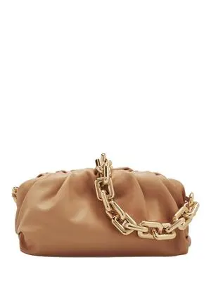 Bottega Veneta The Chain Pouch Leather Bag - Brown