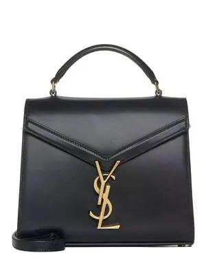 Saint Laurent Mini Cassandra Monogram Tote - Black