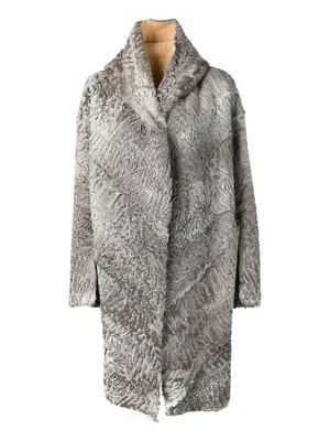 LISKA Chiron Shearling Coat - Grey