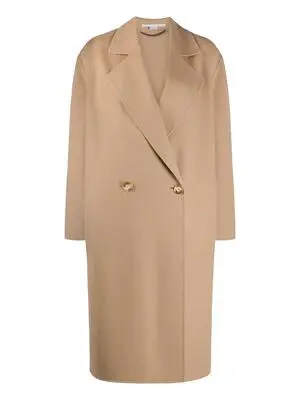 Stella McCartney Oversized Double-breasted Wool Coat - Brown