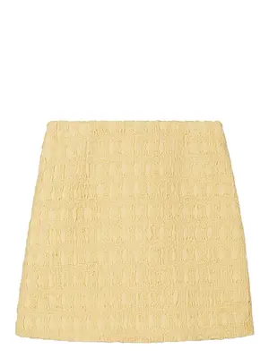 Tory Burch Tory Burch Tweed Mini Skirt Dark Natural Ivory