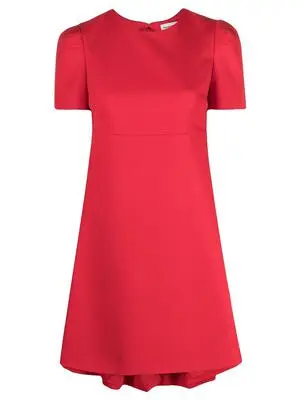 ALEXANDER MCQUEEN Round Neck Short Sleeve Dress