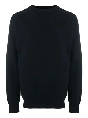 Sunspel Crew Neck Sweater - Blue