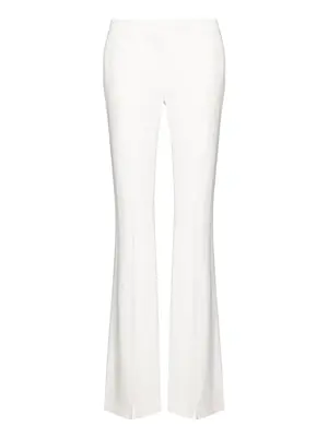 Alexander McQueen Mid-rise Flared Trousers - White