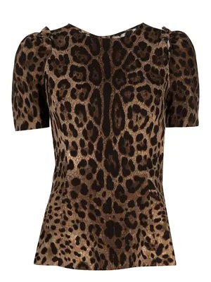 DOLCE & GABBANA Dolce & Gabbana Leopard-Print Top