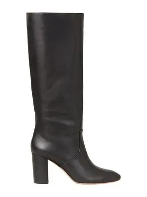 LOEFFLER RANDALL Goldy Leather Knee Boots - Black