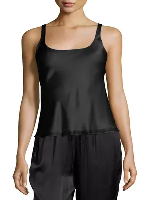 Natori Silk Lounge Camisole - Black