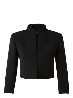 Akris Pandora Short Wool Jacket - Black