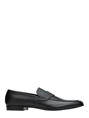 Prada Saffiano Leather Loafer - Black
