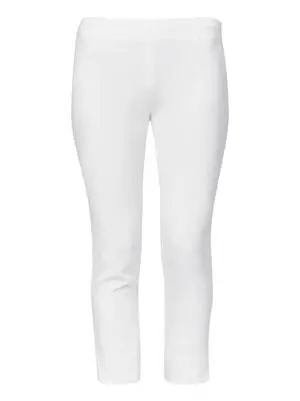 Lela Rose Catherine Slim-leg Ankle Pants - White