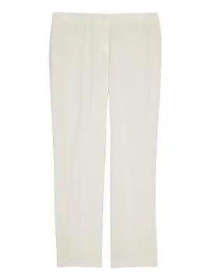 Lafayette 148 New York Barrow Crepe Pants - Cloud