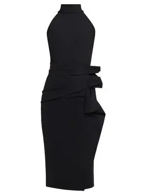 Chiara Boni La Petite Robe Sleeveless Halter Ruched Dress - Black
