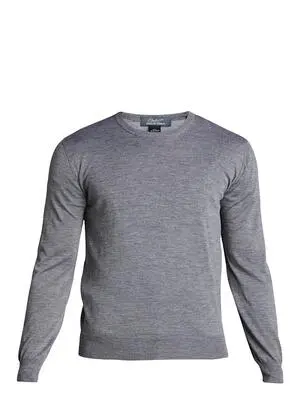 Bergdorf Goodman Crewneck Cashmere Sweater - Medium Gray