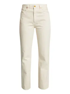 SLVRLAKE SLVRLAKE London High-Rise Straight-Leg Jeans