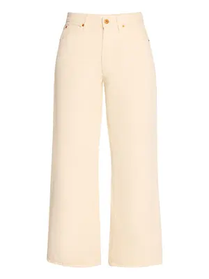 SLVRLAKE SLVRLAKE Grace Soft Cotton Pants Ecru