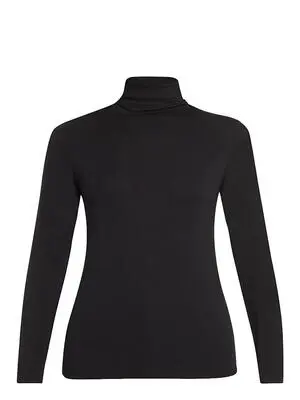 Majestic Filatures Majestic Filatures Soft Touch Long-Sleeve Turtleneck Black