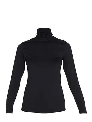 Majestic Filatures Majestic Filatures Soft Touch Long-Sleeve Turtleneck Marine
