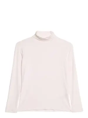 Majestic Filatures Majestic Filatures Soft Touch Long-Sleeve Turtleneck White