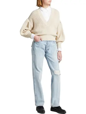 RE/DONE RE/DONE 90s High-Rise Straight Leg Jeans Lightworn7