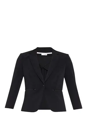 Veronica Beard Scuba Schoolboy Blazer Jacket - Black