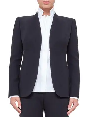 Akris Shawl-collar Wool-blend Jacket - Black
