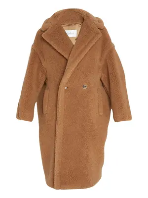 Max Mara Max Mara Camel Hair Blend Teddy Coat Camel